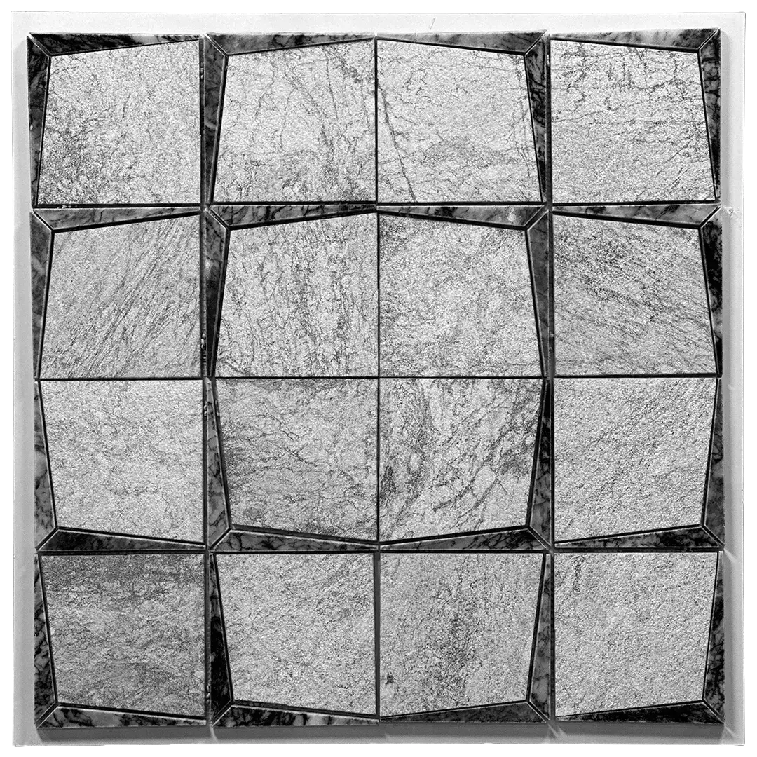 Daimon Marble Mosaic Tile | Geometric Luxury Design | Misbell – MISBELL ...